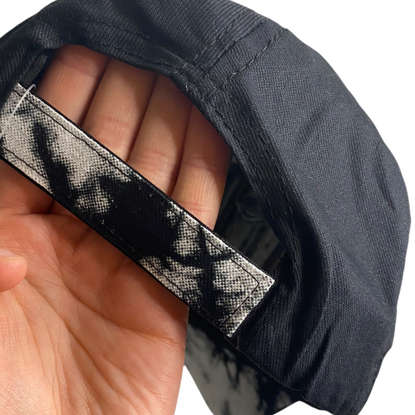 Tie Dye Black Cap with Matching Back – Devoted Headwear